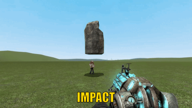 Гаррис мод Physgun Impact физган в качестве оружия