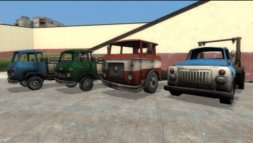 Гаррис мод Half-Life 2 Driveable Vehicles управляемые авто